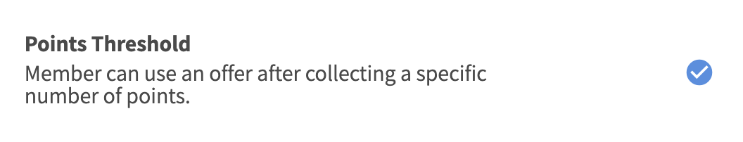 Point Threshold Campaign